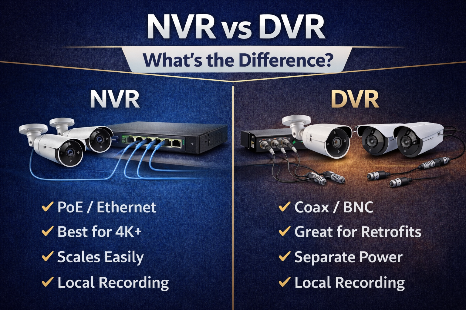 NVR vs. DVR Expert Guide 2026 - CCTV Security Pros
